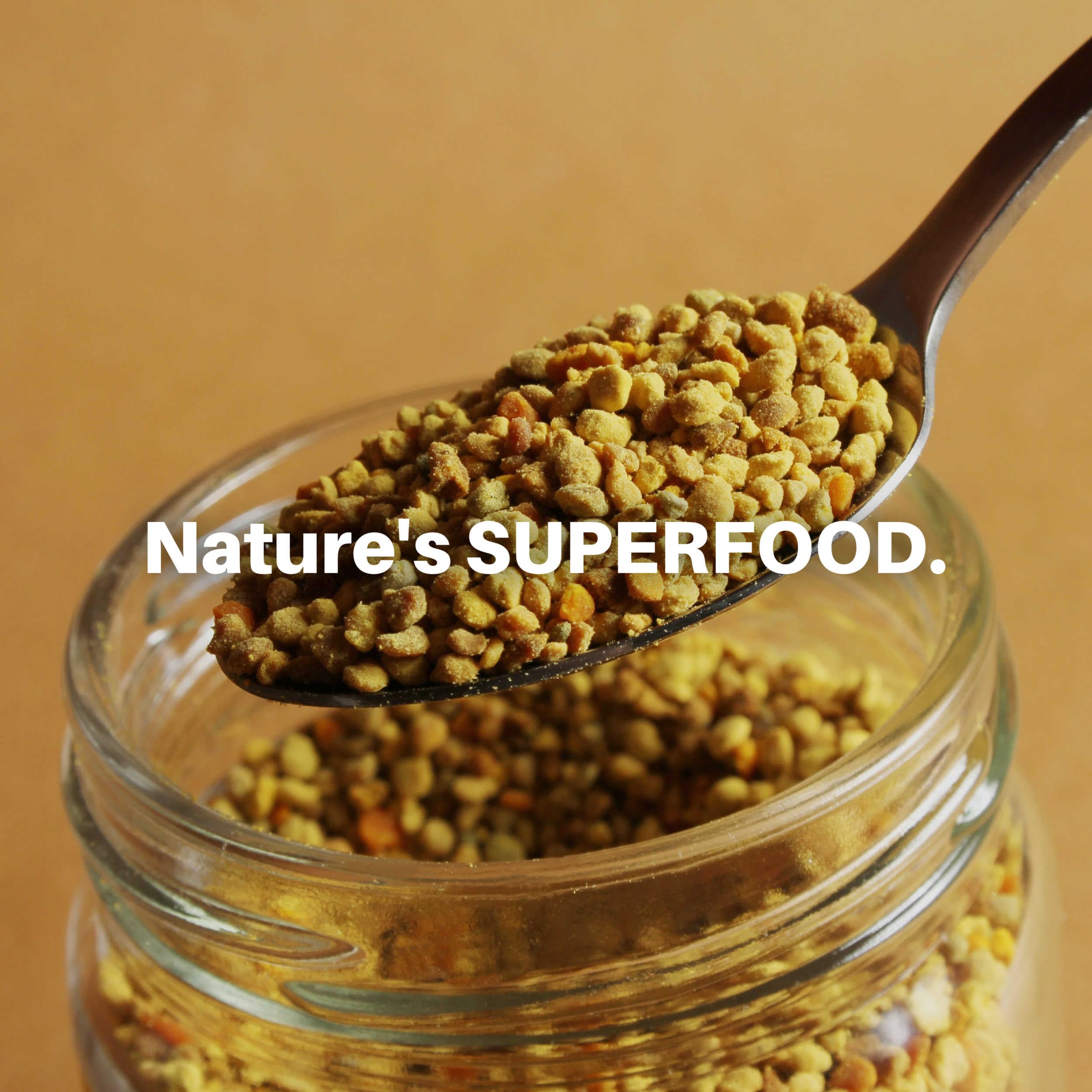 HoneyPlusCo | 100% Natural Fresh Bee Pollen - (Antioxidant, Allergies, Stamina, Muscle) 7.5 Oz