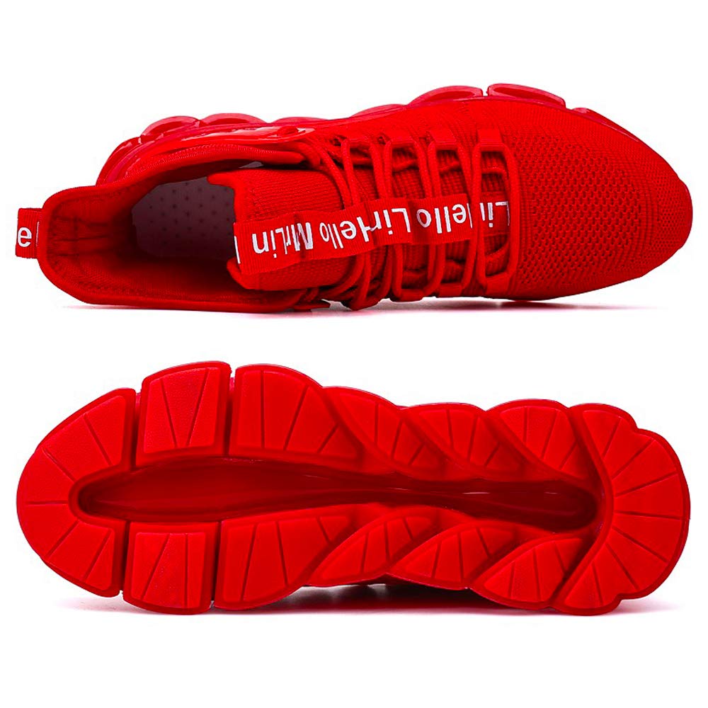 Hello MrLin Men's Running Shoes Non Slip Athletic Tennis Walking Blade Type Sneakers Hip Hop