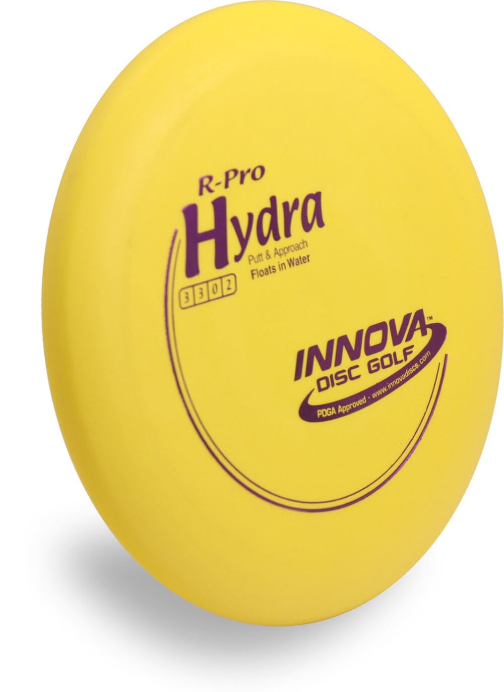 Innova R Pro Hydra Floater Putter & Approach Golf Disc, Floats in Water, Pick Weight/Color [Stamp & Exact Color May Vary] Yellow 175-176 Grams