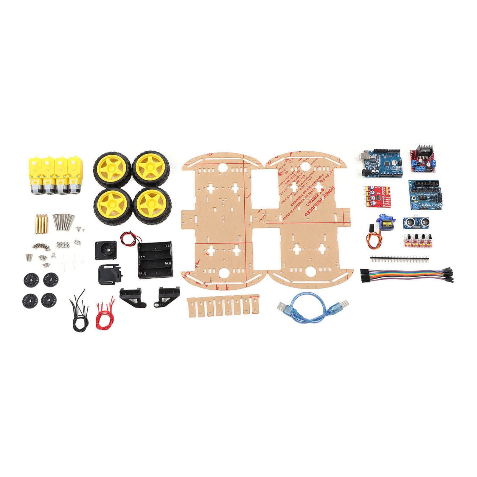 Smart Robot Car Chassis Kit, Easy to Assemble Sturdy Robot Car Chassis Professional Simple Structure Convenient Operation for Replacement