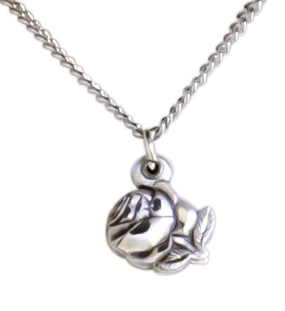 Heartland Store Sterling Silver Women's Triple Slide Rose with Miraculous Pendant + 18 Inch Rhodium Plated Chain & Clasp
