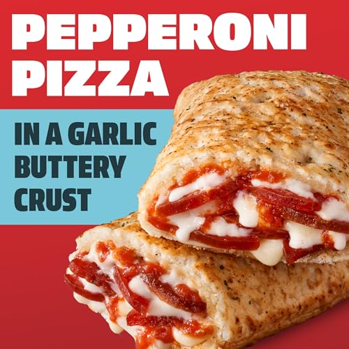 Hot Pockets Premium Pepperoni Pizza Frozen Sandwiches, Pizza Snacks Made with Real Reduced Fat Mozzarella Cheese, 9 Oz, 2 Count Frozen Sandwiches