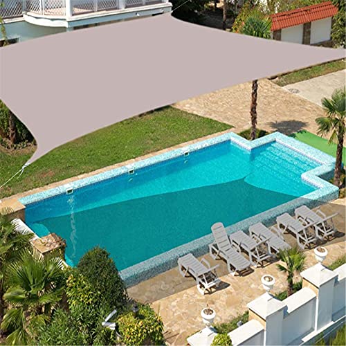 Waterproof Sun Shade Sail Rectangle 3 X 2.5 M with 4 Rope, 90% UV Block Breathable Oxford Cloth (160 G/M²) Sunscreen Canopy Awning for Outdoor Garden Patio Lawn Beach Camping,Light Brown
