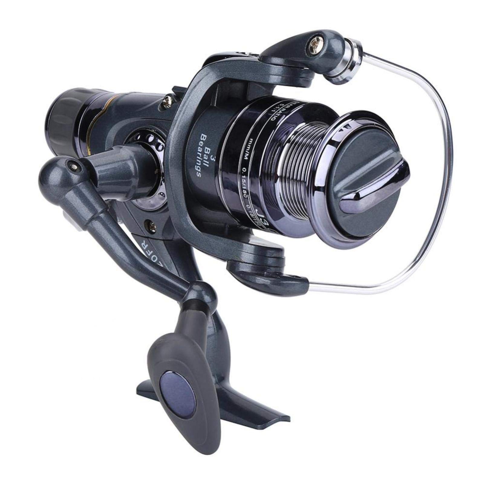 Haowecib Carp Spinning Reel, Durable Fishing Reel, Sturdy and Durable Corrosion Resistant for Carp Fishing Tackle(20FR)