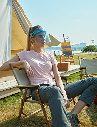 Hapifri UV Protection Face Shield, Unisex Facial Sun Visor for Men Women Outdoors Sports Driving, UPF 70+,100% UV400 Face Visor(Laboratory Test Certificate with Adjustable Headband Purple L…