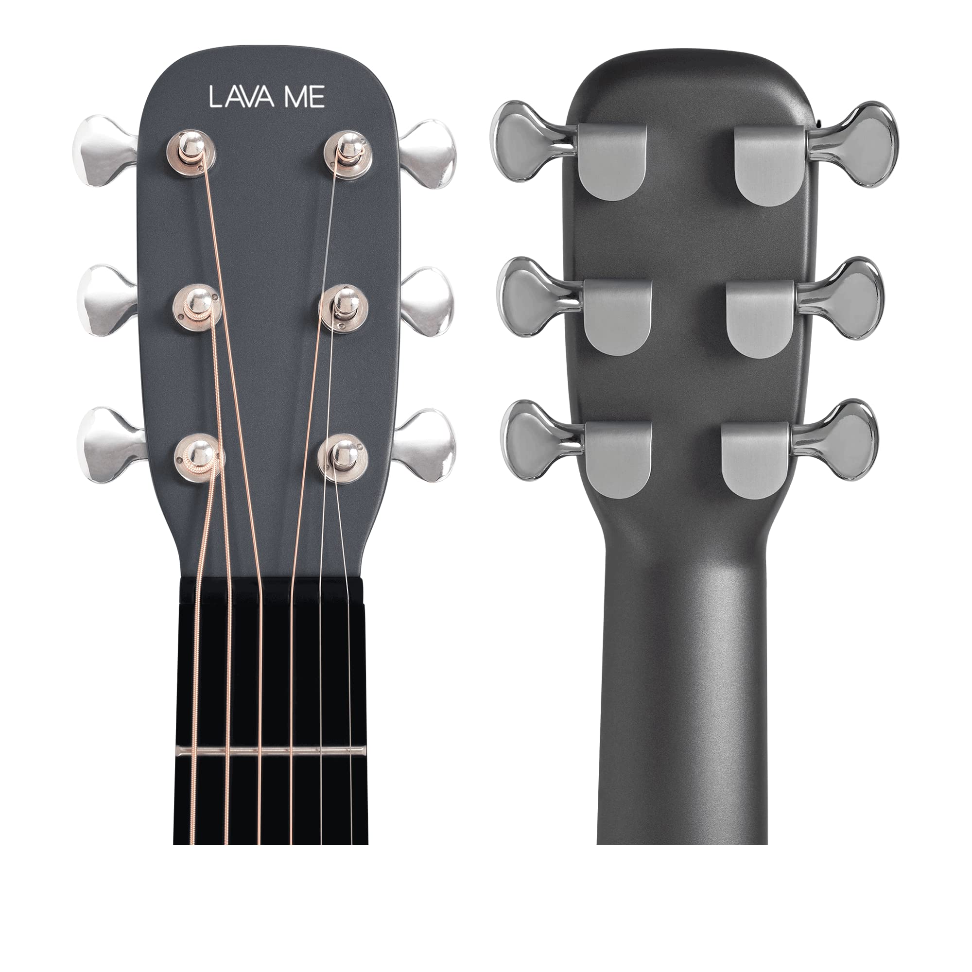LAVA ME 3 Smartguitar with Multi-touch Display Integrated with HILAVA OS and Built-in Effects Loops & Guitar Apps, Carbon Fiber Acoustic Guitar for beginners & pros(36 inch Space Grey Bag)