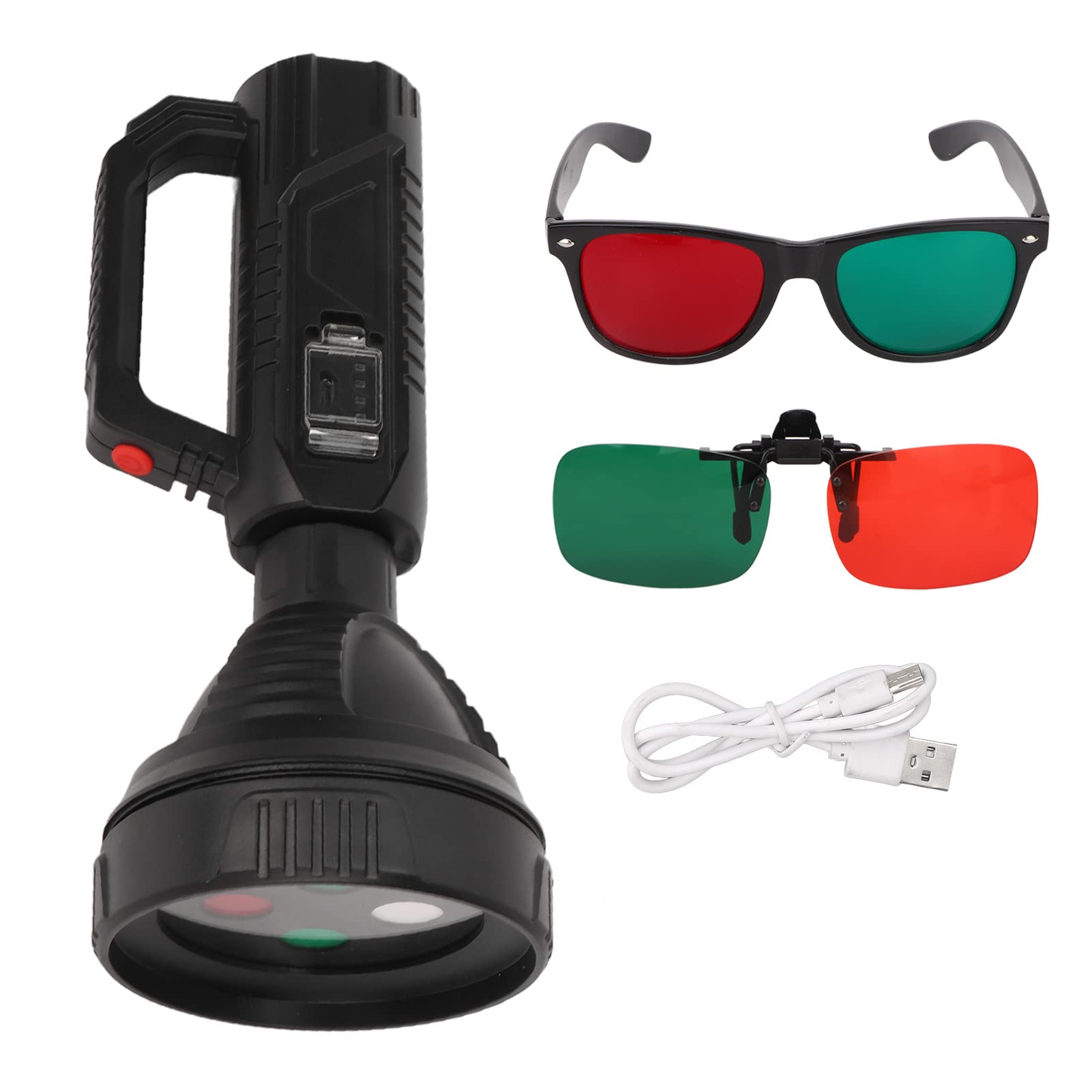 Portable 4-point Test Light, Accurate Detection Data 2000mah 4-point Test Light, Nonslip with USB Charging Cable for Ophthalmology