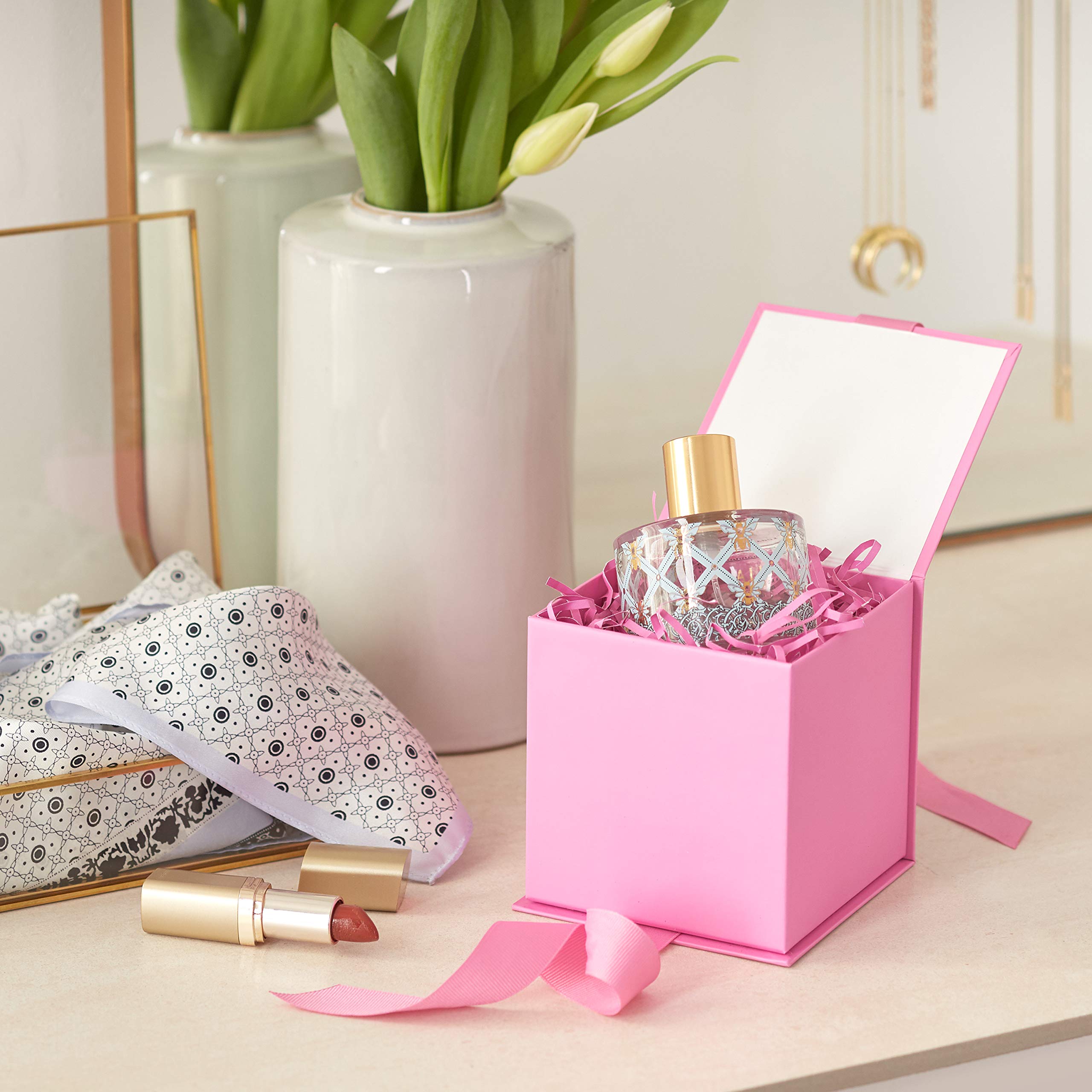 Hallmark Pink Ribbon and Paper Fill Small Gift Box with Lid (0005EBC1224)