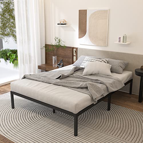 UYUK Metal Platform Bed Frame Queen Size, No Box Spring Needed Modern Design, Heavy Duty Easy Assembly