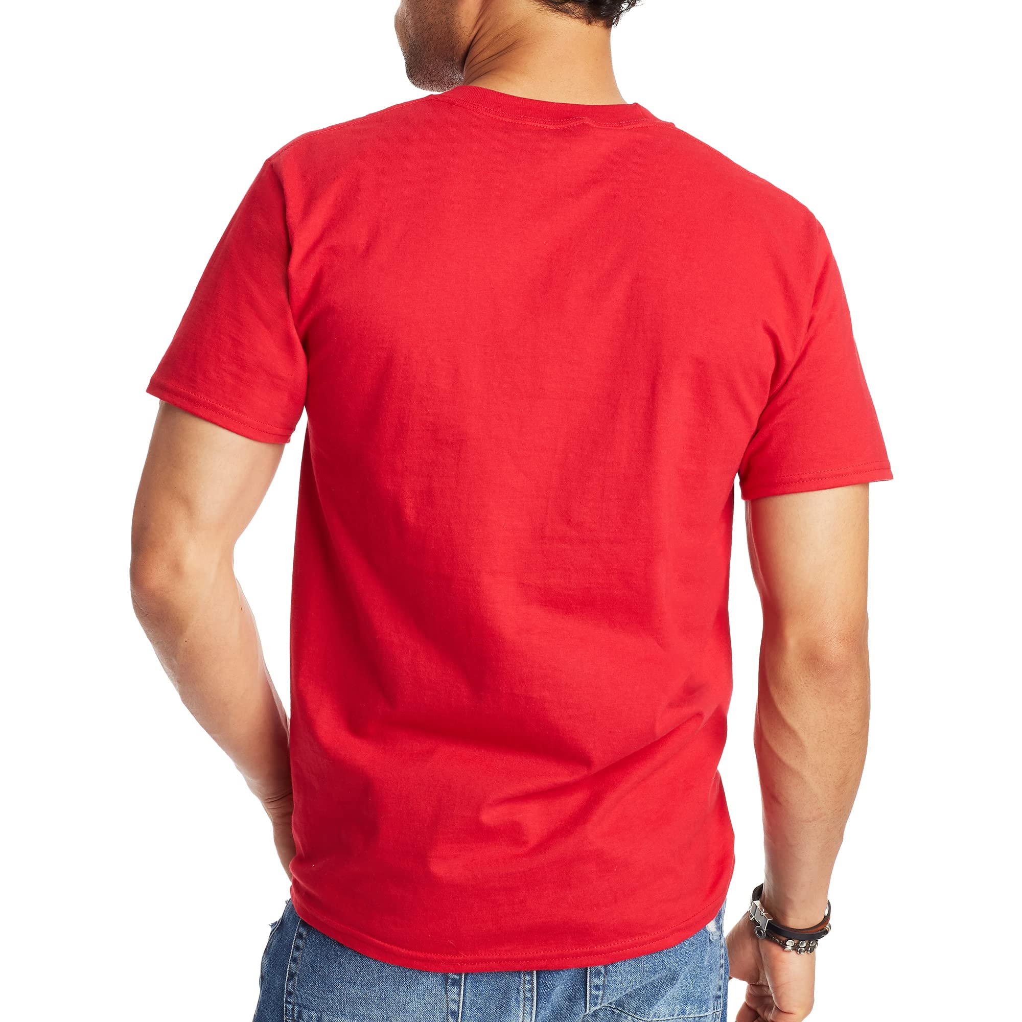 Hanes Mens Beefyt T-shirt, Heavyweight Cotton Crewneck Tee, 1 Or 2 Pack, Available In Tall Sizes Fashion-t-shirts, Deep Red - 1 Pack, X-Large US