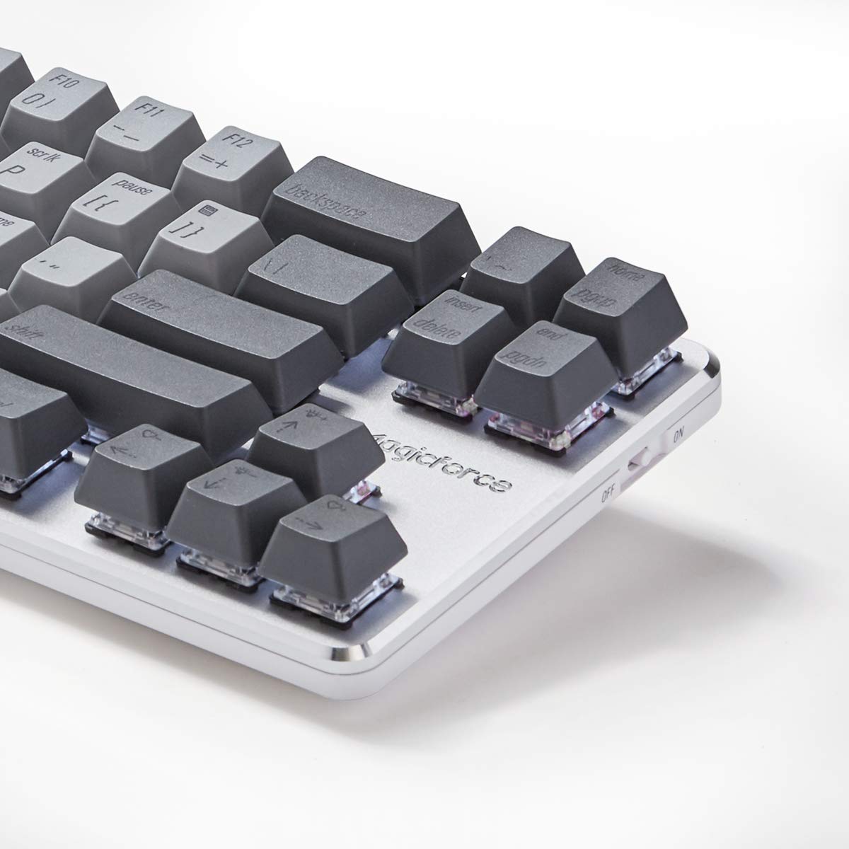 Happy Deals 20% Discount Off Mechanical Gaming Keyboard Brown Switch Wired/Wireless Bluetooth Keyboard 68-keys Mini Design(60%) Gateron Switch PBT Keycaps Grey Combo Color for Gaming/Office Magicforce