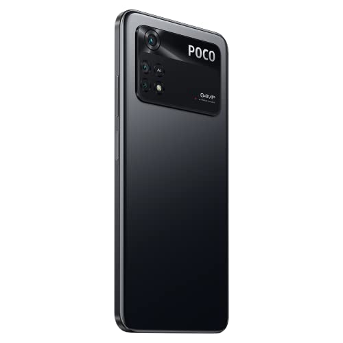 Xiaomi Poco M4 PRO 4G Volte Global Unlocked 128GB + 6GB GSM 6.6in 64 mp Camera (Not Verizon/Boost/Cricket/AT&T/Metro/Tmobile CDMA) + Fast Car Charger Bundle (Power Black)