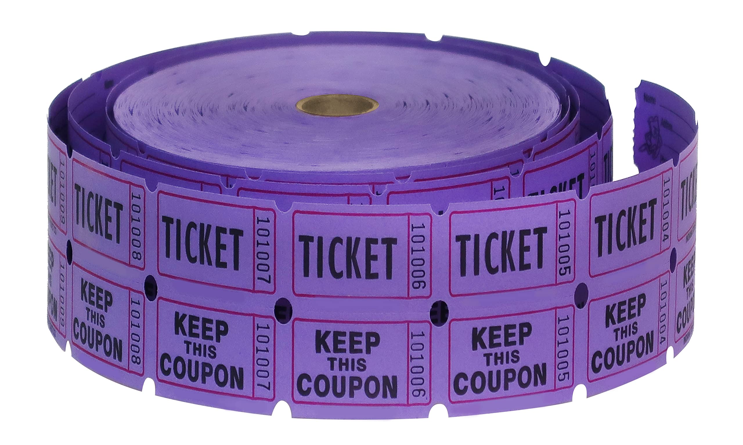 Henry Bookbinding Corp. 25691 Raffle Ticket: Purple Double Roll of 2000 Tickets (Purple)