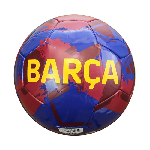Icon Sports FC Barcelona Brush Team Soccer Ball, brush navy, 5