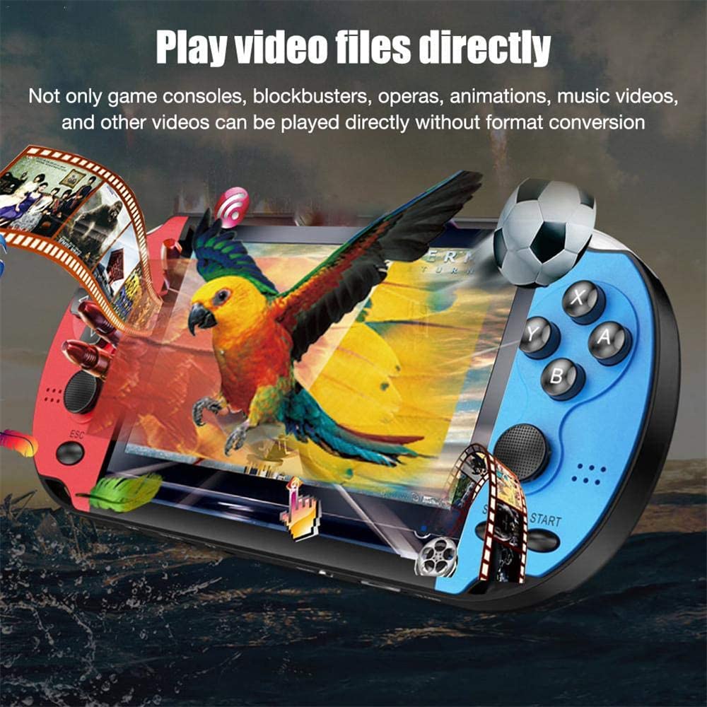 Handheld Game Console, Retro Game Console Built-in 10000+ Classic Games, 4.1-inch TFT LCD Screen, 10 Emulators, Handheld Emulator Console Support TV Output Video Music eBook