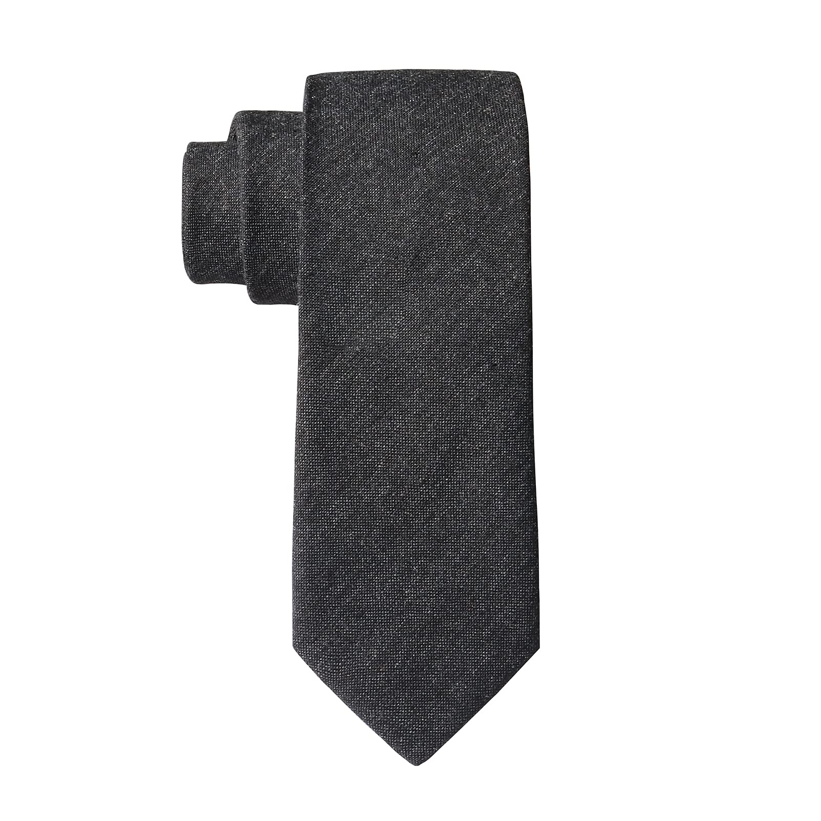 HOULIFE Ties for Men, Solid Mens Tie, Cotton Stripe Skinny Ties for Men, Slim Men’s Neckties for Wedding Party