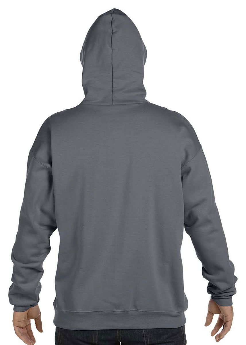 Hanes mens 9.7 oz. Ultimate Cotton 90/10 Pullover Hood(F170)-Dark Chocolate-L