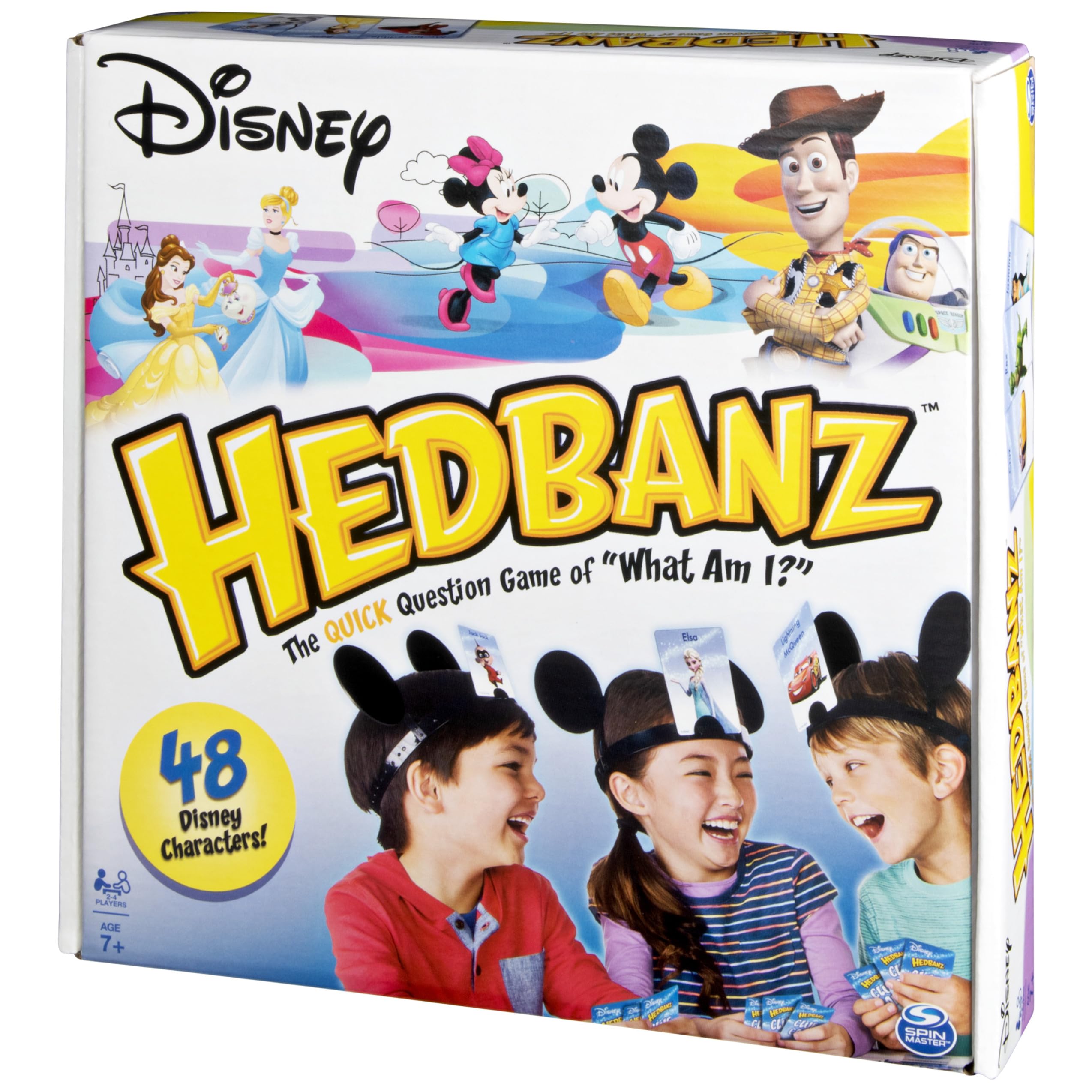 HedBanz Disney, Guessing Game Featuring Disney Characters, for Kids & Adults, Ages 7 & Up (Edition May Vary)