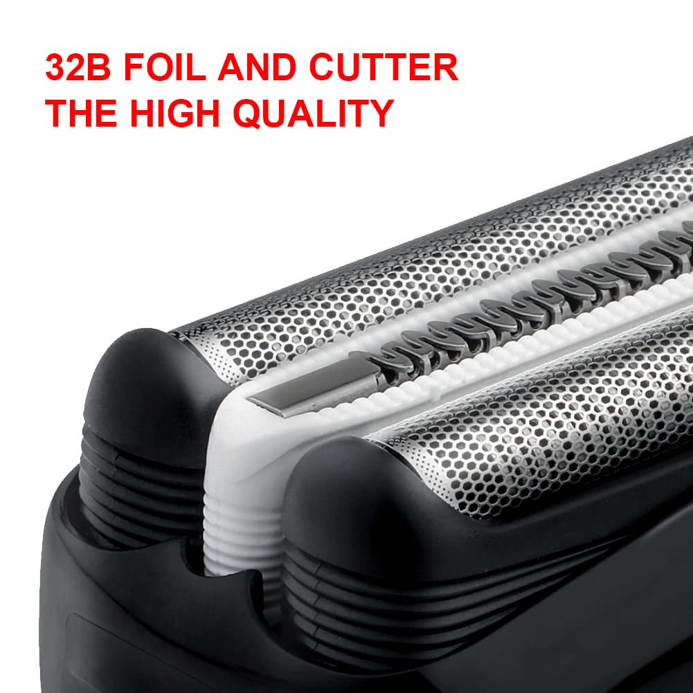 Series 3 32B Electric Shaver Head Replacement - Compatible with Braun Series 3 Shavers 3000s 3010s 3040s 3050cc 3070cc 320 330 340 350CC 370cc-4 390cc-4