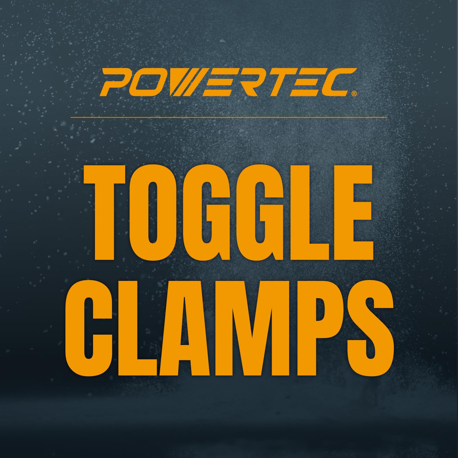 POWERTEC 20326 Quick-Release Horizontal Toggle Clamp 225D - 500 lb Holding Capacity w Rubber Pressure Tip, 4PK