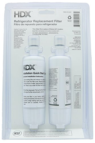 HDX FML-3 Replacement Water Filter / Purifier for LG Refrigerators (2 Pack)
