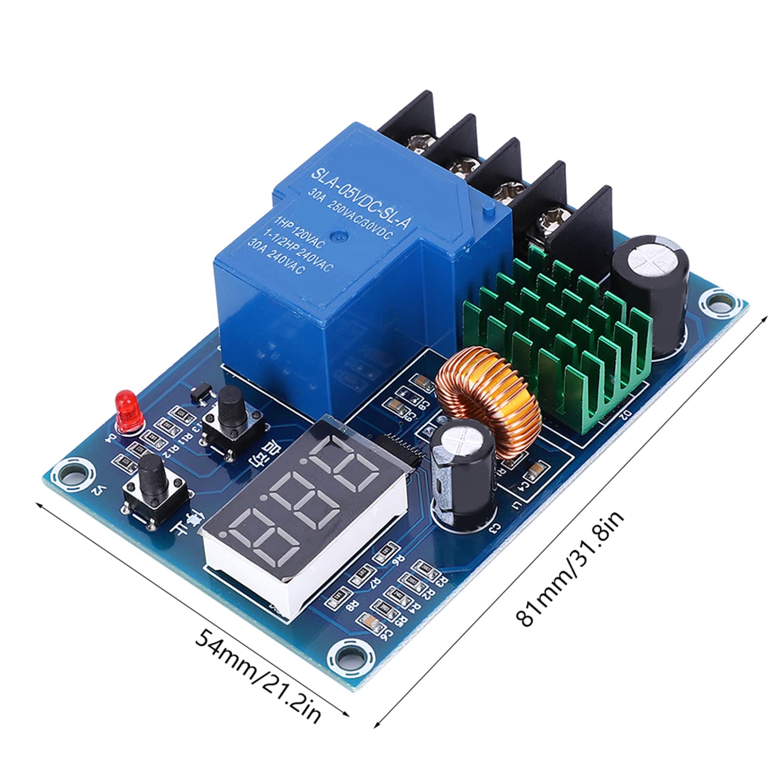 Oumefar XH-M604 Charger Protection Board DC 6-60V Battery Charging Control Module with Digital Display for Home Charger Solar Energy