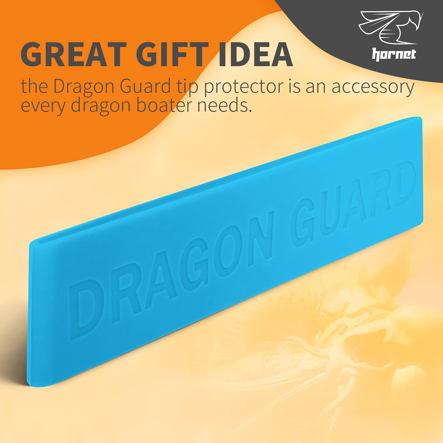 Hornet Watersports Dragon Guard Tip Protector for Dragon Boat Paddles (Ice Blue)