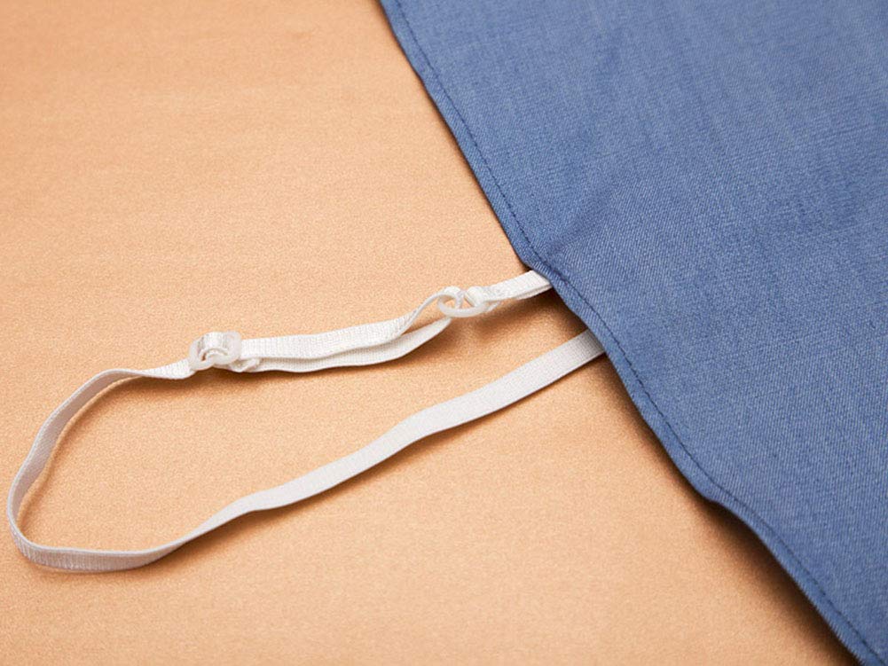 HALITOSS Women's Lovely Denim Fake Collar Dickey Half Shirt Decorative Collar Blue