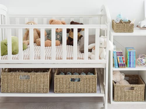 StorageWorks Jumbo Wicker Basket & StorageWorks Large Wicker Baskets
