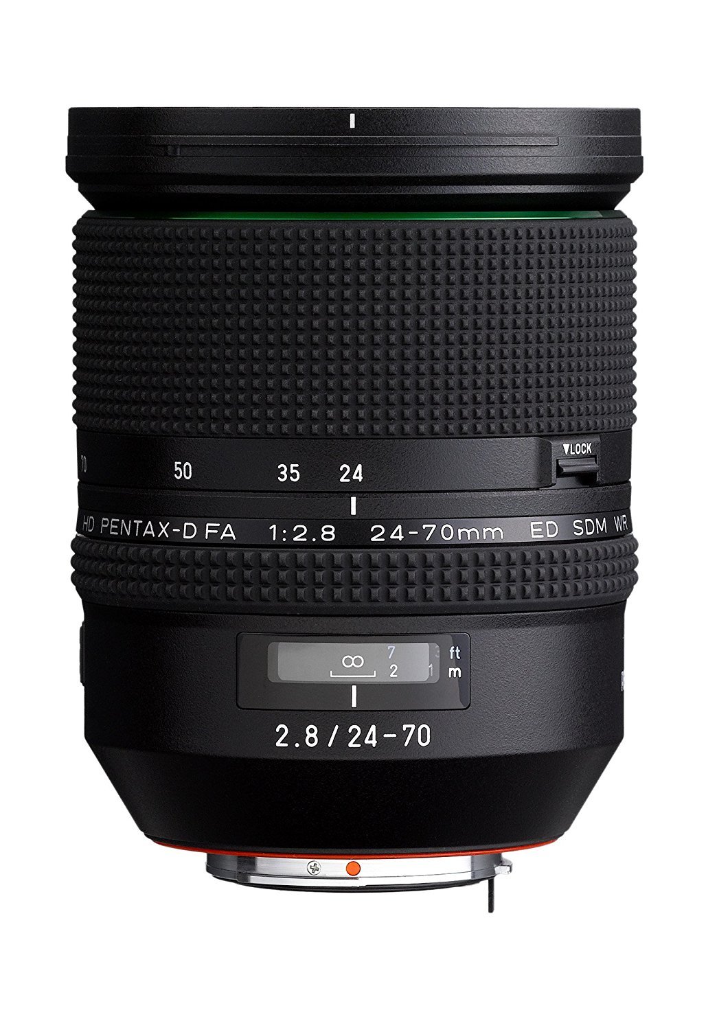 HD PENTAX-D FA 24-70mmF2.8ED SDM WR High-performance standard zoom lens 24mm ultra-wide angle Weather-resistant construction Exceptional imaging power ED Glass Aspherical lens Latest lens coating