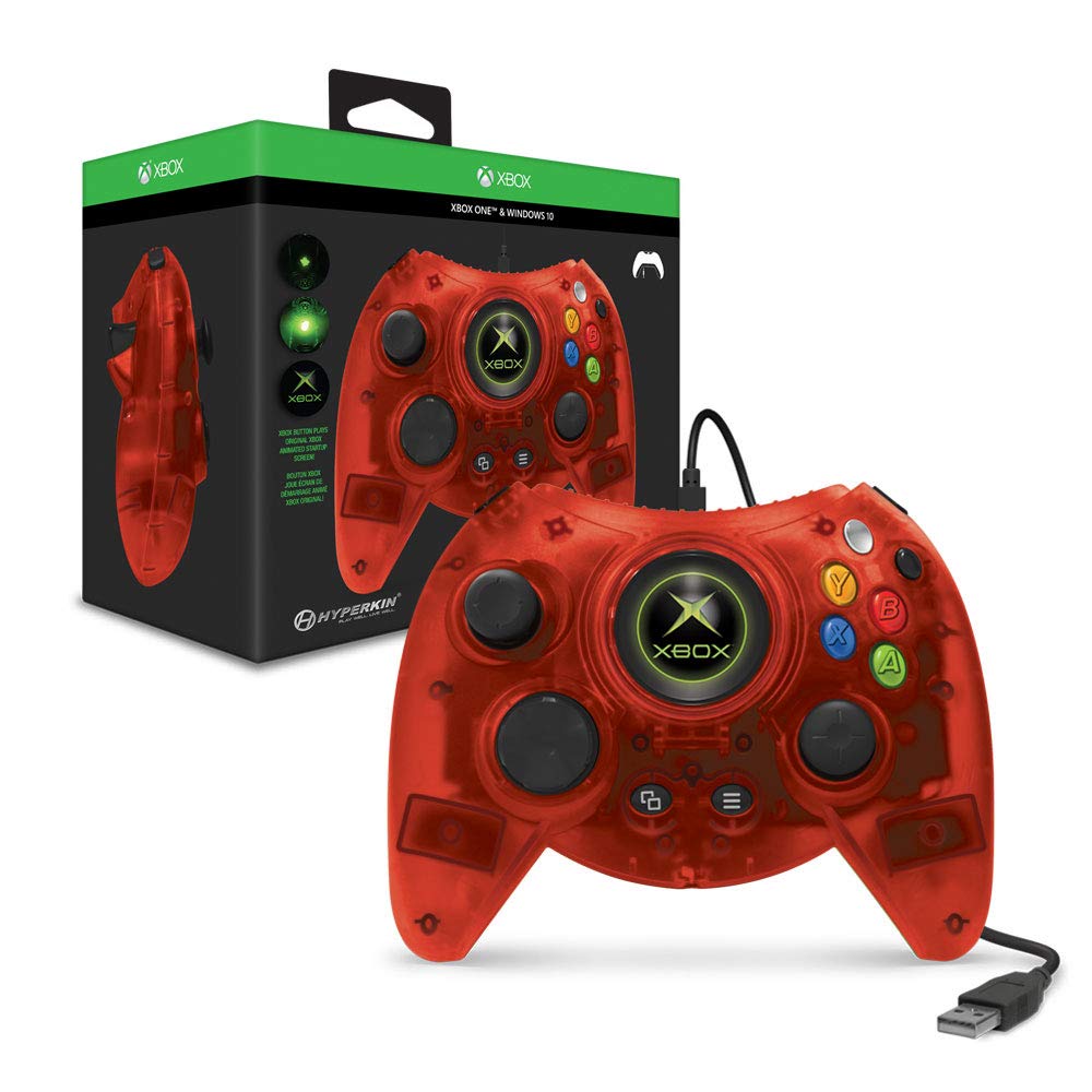 Hyperkin Duke Wired Controller for Xbox One/ Windows 10 PC (Red Limited Edition) - Officially Licensed By Xbox