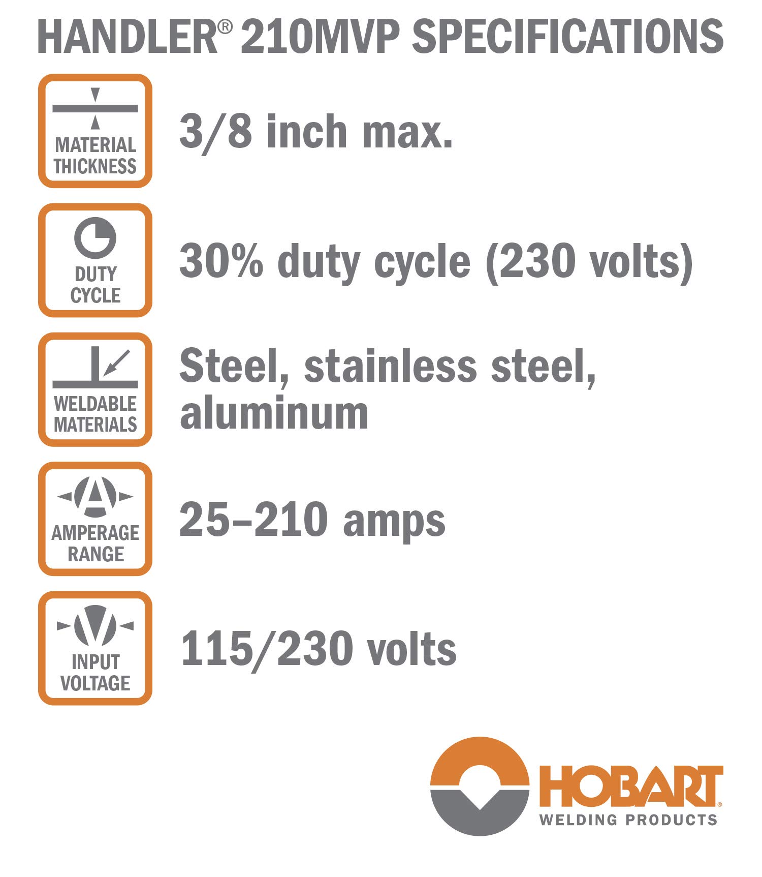 Hobart 500553 Handler 210 MVP MIG Welder - Empower Your Welding with Precision and Power Small