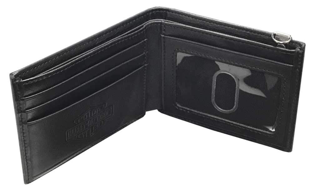 Harley-Davidson Men's Legendary Leather Bi-Fold Wallet w/RFID HDMWA11650