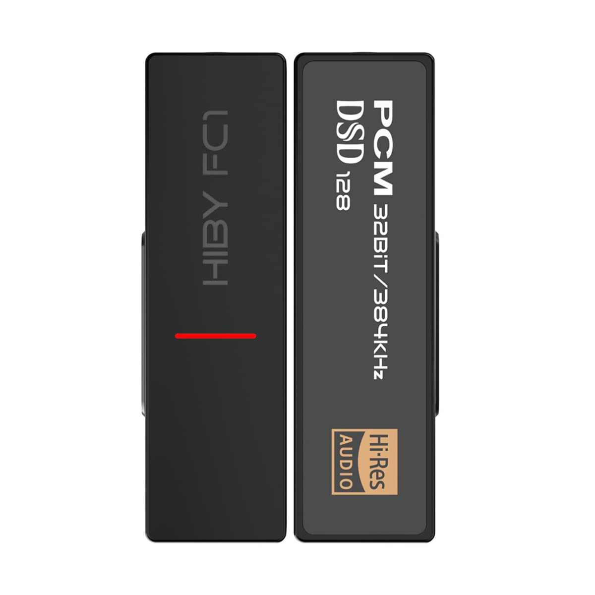 HiBy FC1 Portable dac Headphone Amplifier USB c dac amp hi-res Audio decoder with High Audio Quality Low Power Consumption for iOS Android Smartphones Computers-Black