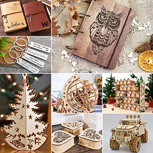 SCULPFUN S30 Laser Engraver with Air Assist, 5W Laser Cutter 0.06 * 0.06mm Accuracy Laser Engraving Machine, 935 * 905mm Extendable Working Area 10X Lifespan Laser Engraver for Wood and Metal