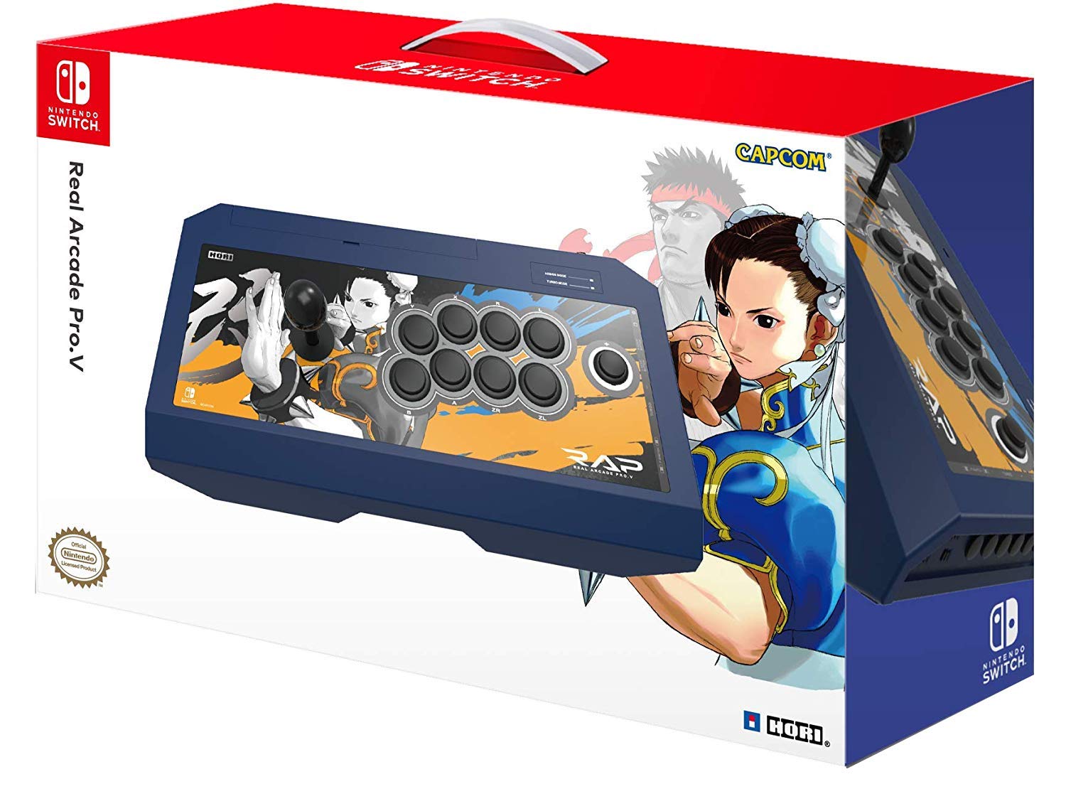 HORI Nintendo Switch Real Arcade Pro - Street Fighter™ Edition (Chun-Li) Officially Licensed by Nintendo & Capcom
