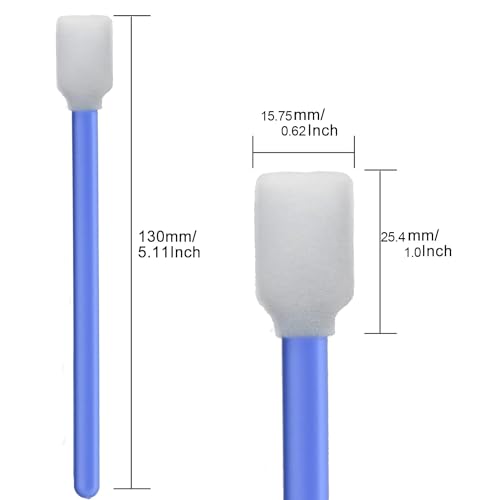 Wellgler's Tape Head Cleaning Swabs,50 lint Free Foam swabs per Pack