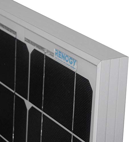 Renogy KIT-BUNDLE50D 12 Volt Monocrystalline Solar, Bundle 50W Kit, Bundle Kit with 10A PWM LCD Charge Controller