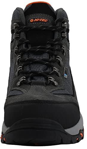 Hi-Tec Men's Skamania Mid WP-M Hiking Boot, Charcoal Grey/Burnt Orange, 10
