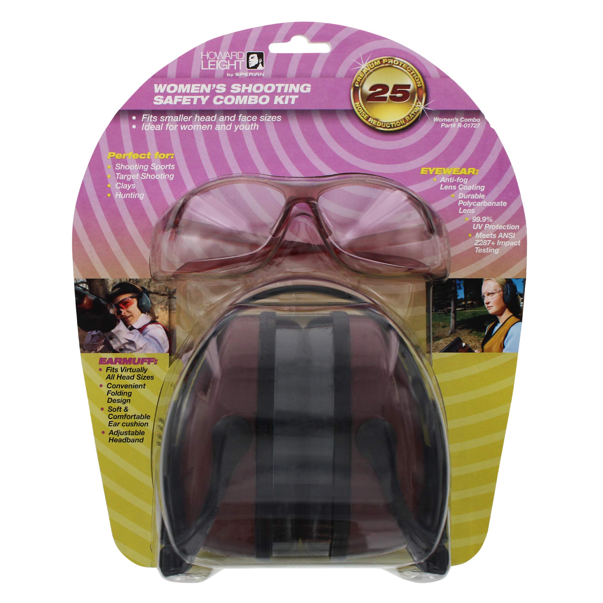 HOWARD LEIGHT Woman Shooting Combo Kit Muff/Eyewear