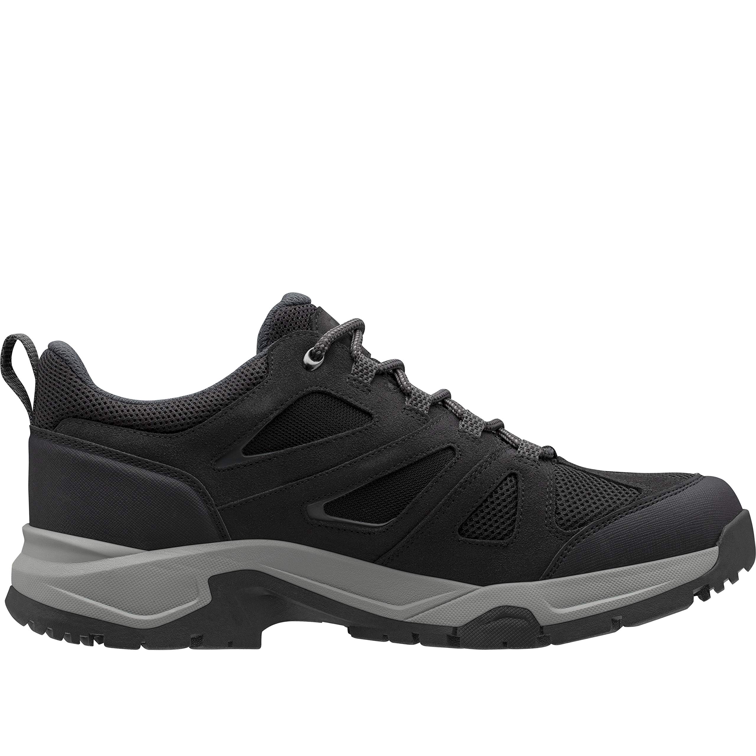 Helly-Hansen Mens Switchback Trail Low HT Performance Lightweight Hiking Sneaker Shoe, 990 Black/Ebony, 10.5
