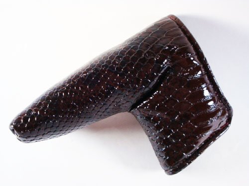 House Of Putters Dark Brown Python PU Snakeskin Limited Edition Putter Head Cover for Scotty Cameron Ping Odyssey Taylormade Golf