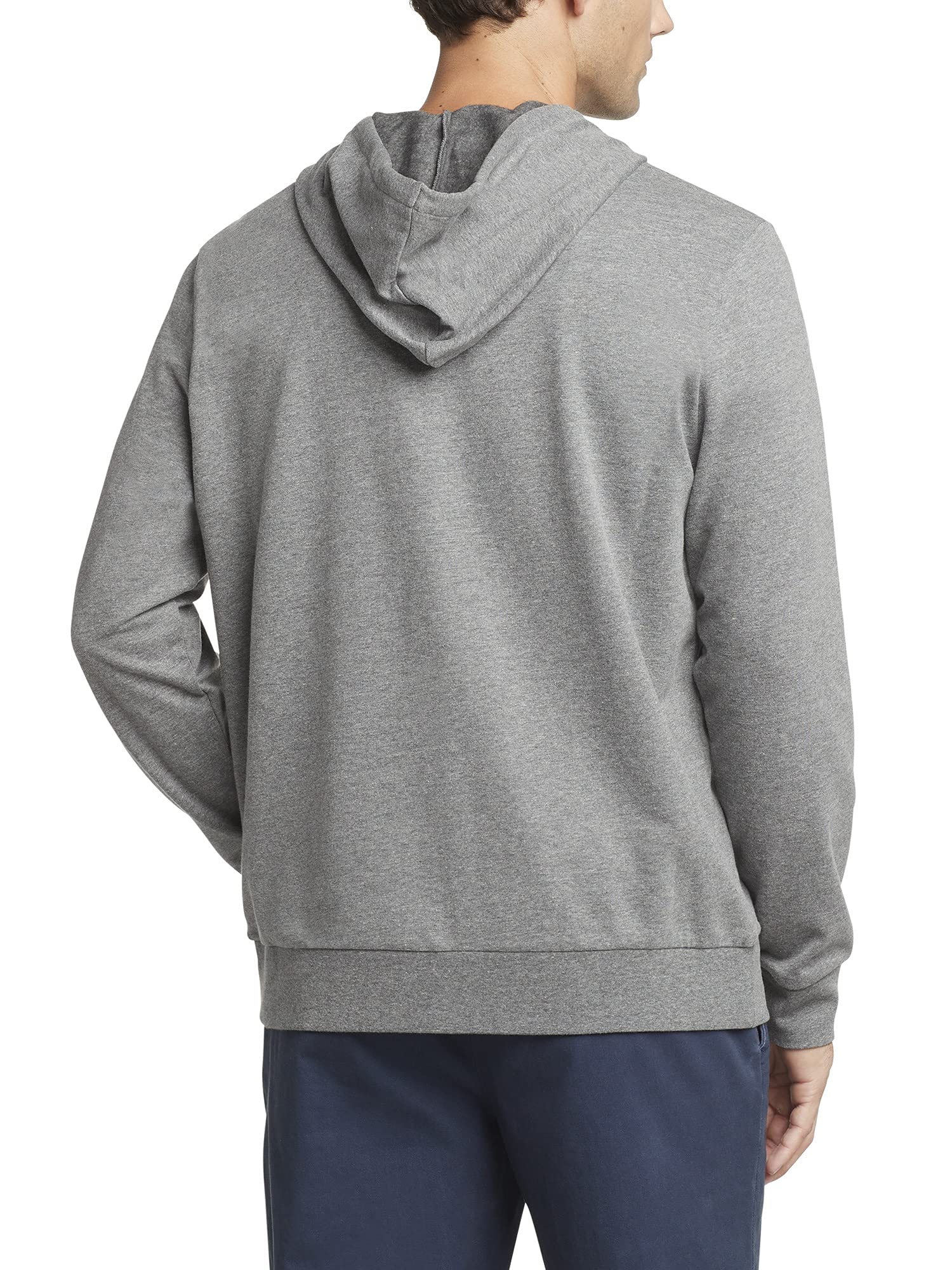 IZOD Men's Nauset Light Full Zip Hoodie Sweatshirt, Carbon Heather, Small