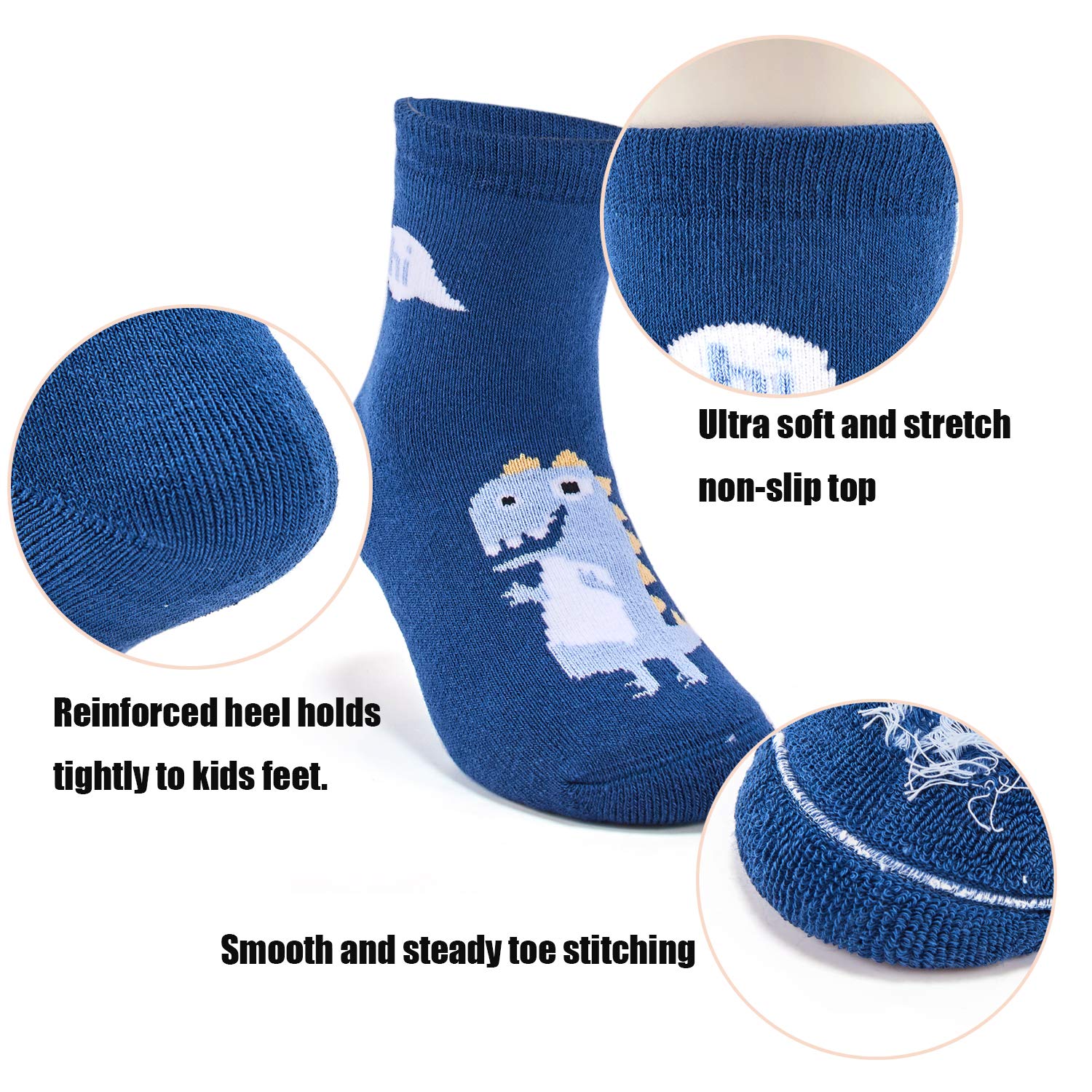 HowJoJo Big Boys Thick Cotton Socks Kids Warm Socks Winter Thermal Crew Socks 8-10 Years