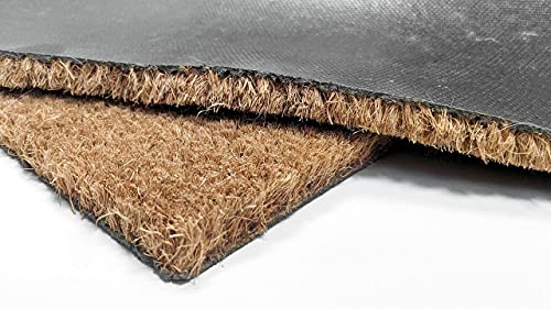 Personalized Last Name Coir Coconut Husk Doormat Door Mat 18x30 or 24x36 (18"x 30")