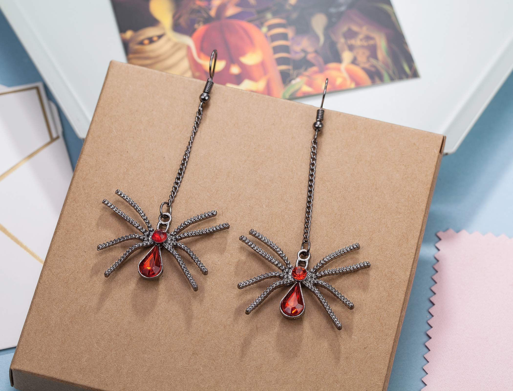 Halloween Spider Earrings Cosplay Gothic Jewelry gifts for Women Girlsā¦