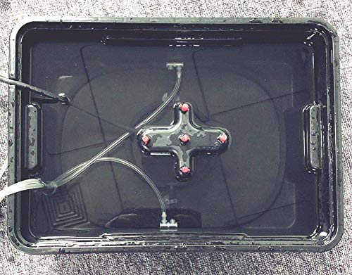 HORTIPOTS Aeroponic Clone Machine 24 site with Oxygen Add-up Air Diffusing Bubbler Kit and Extra 2 inch Neoprene Clone Collars Pack of 72
