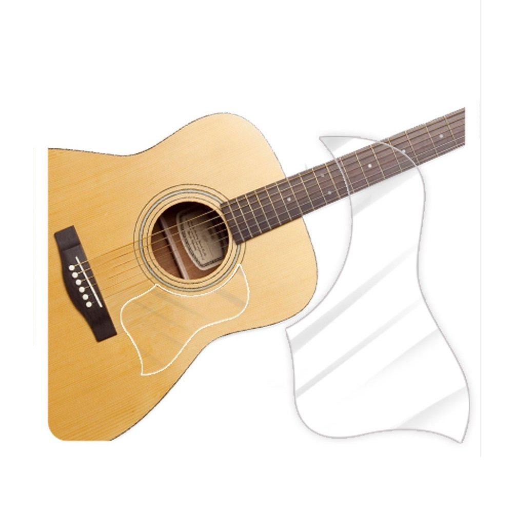 Healing shield Premium Acoustic Guitar Pickguard Pick Guard, Clear Glossy, Style Type, Modern