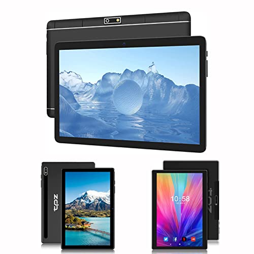 TPZ Tablet 10.1 inch, Android WiFi Tablet, 32GB, IPS HD Full Display, Dual Cameras & Speakers, Wi-Fi, Bluetooth, GPS, 6000 mAh, Google GMS Certified - 3PCS