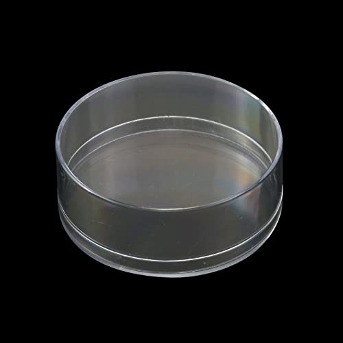 Tighall 10PCS Clear Acrylic Plastic Round Cube Organizer Acrylic Boxes for Display Clear Circle Box with Lid Containers for Candy,Beads